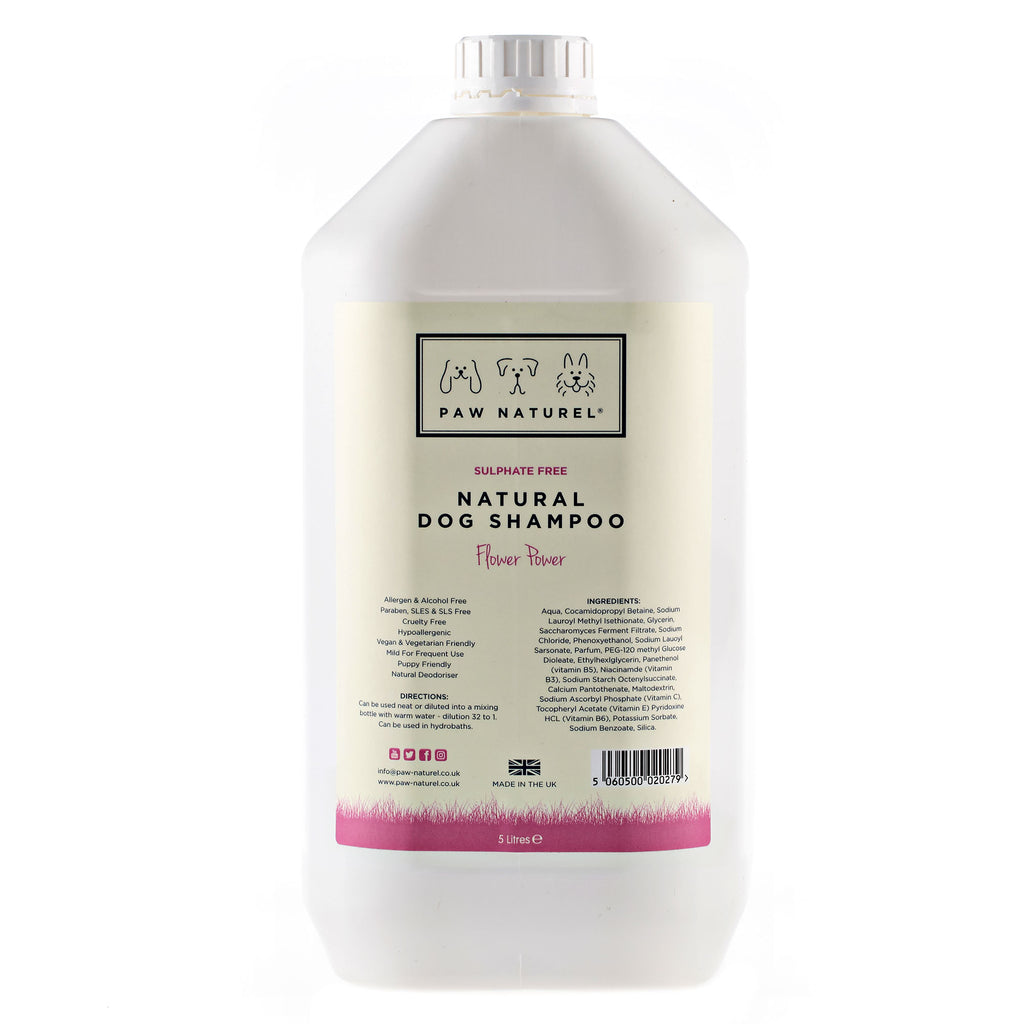 Paw Naturel Flower Power Natural Dog Shampoo 5 Litre